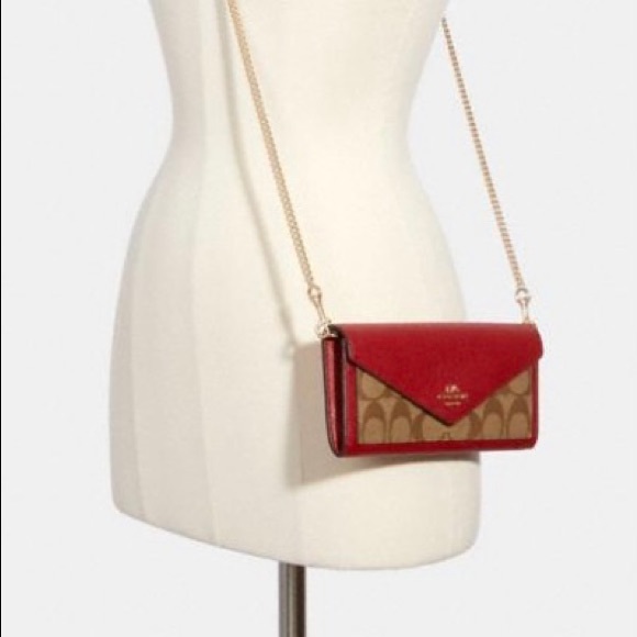 Coach | Bags | Coach Slim Envelope Wallet With Chain Strap | Poshmark